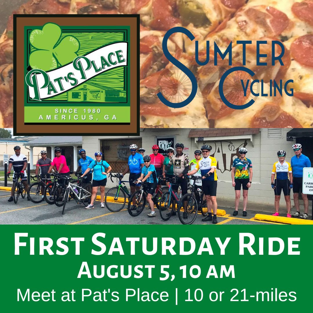 Sumter Cycling presents first Saturday Ride on Saturday, August 5 ...