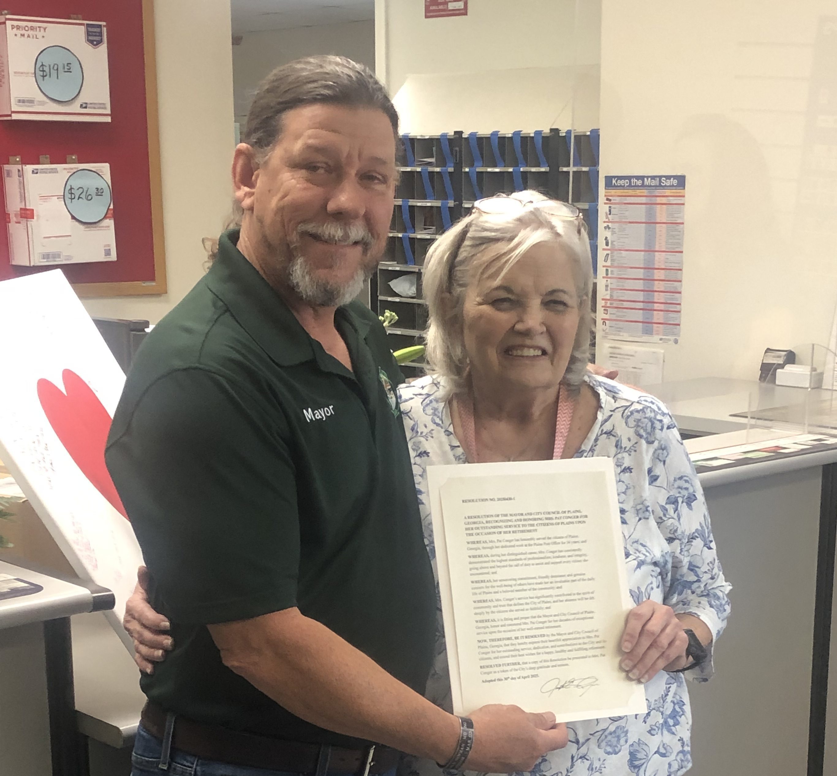 Postal retiree Pat Conger plans to spend her retirement doing “what I ...