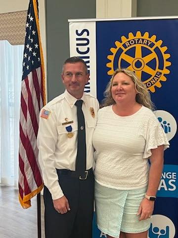 Rotary honors Captain Chris Holloway as firefighter of the year | Americus Times-Recorder